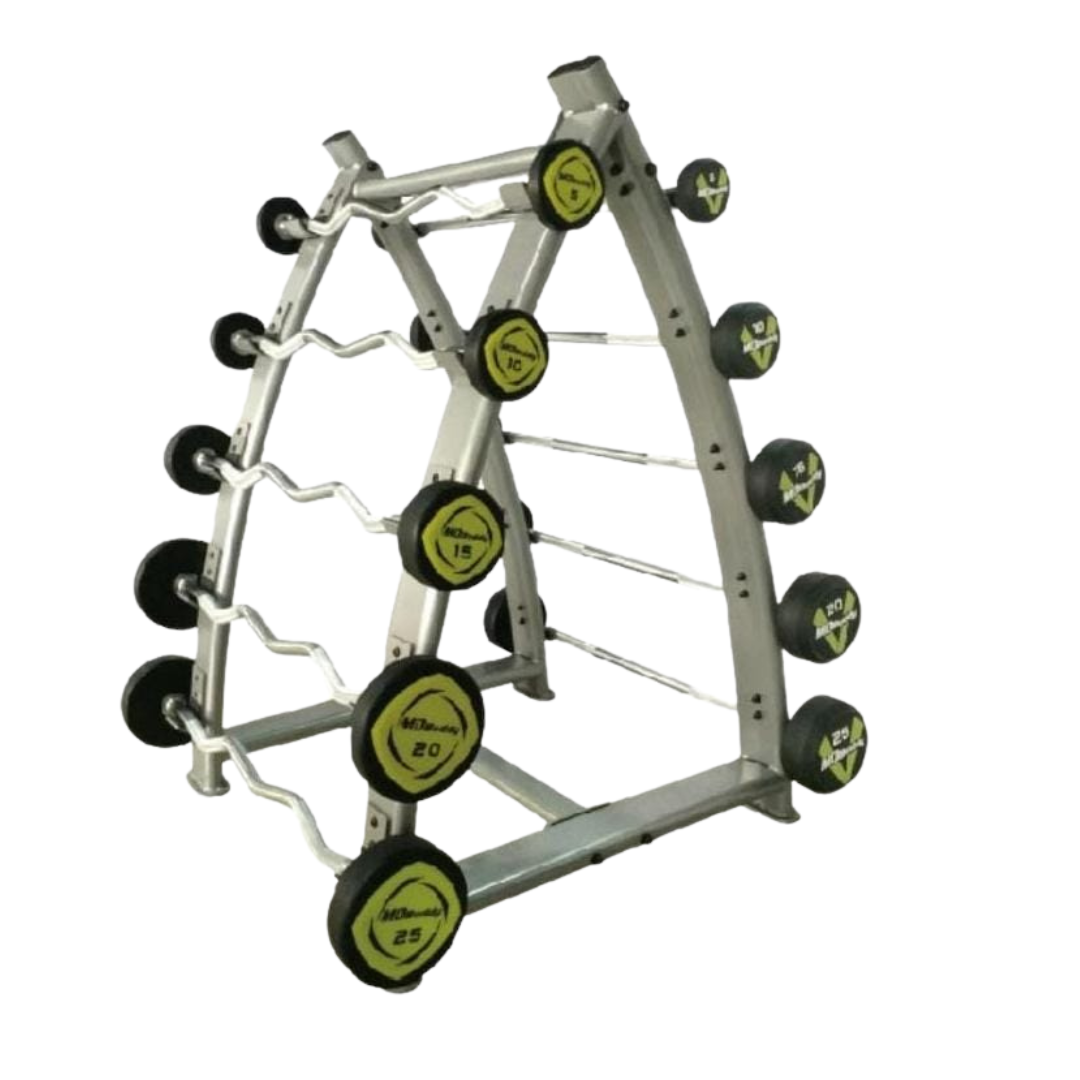 🏋️ Rack con Set de 10 Barras Z 💪 | MMA Equipamientos CR